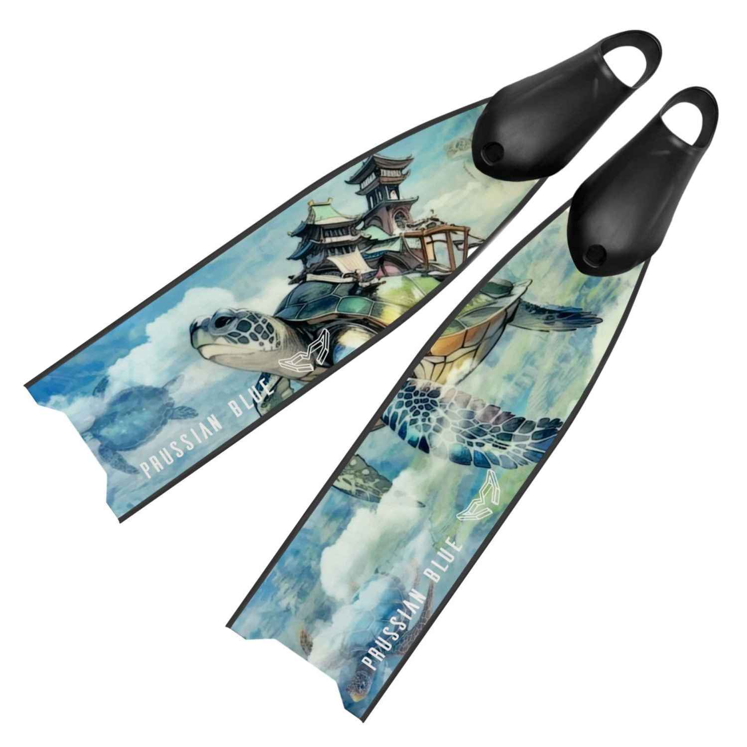 Prussian Blue Dragon Armor Fins | Aerospace-Grade Fiberglass