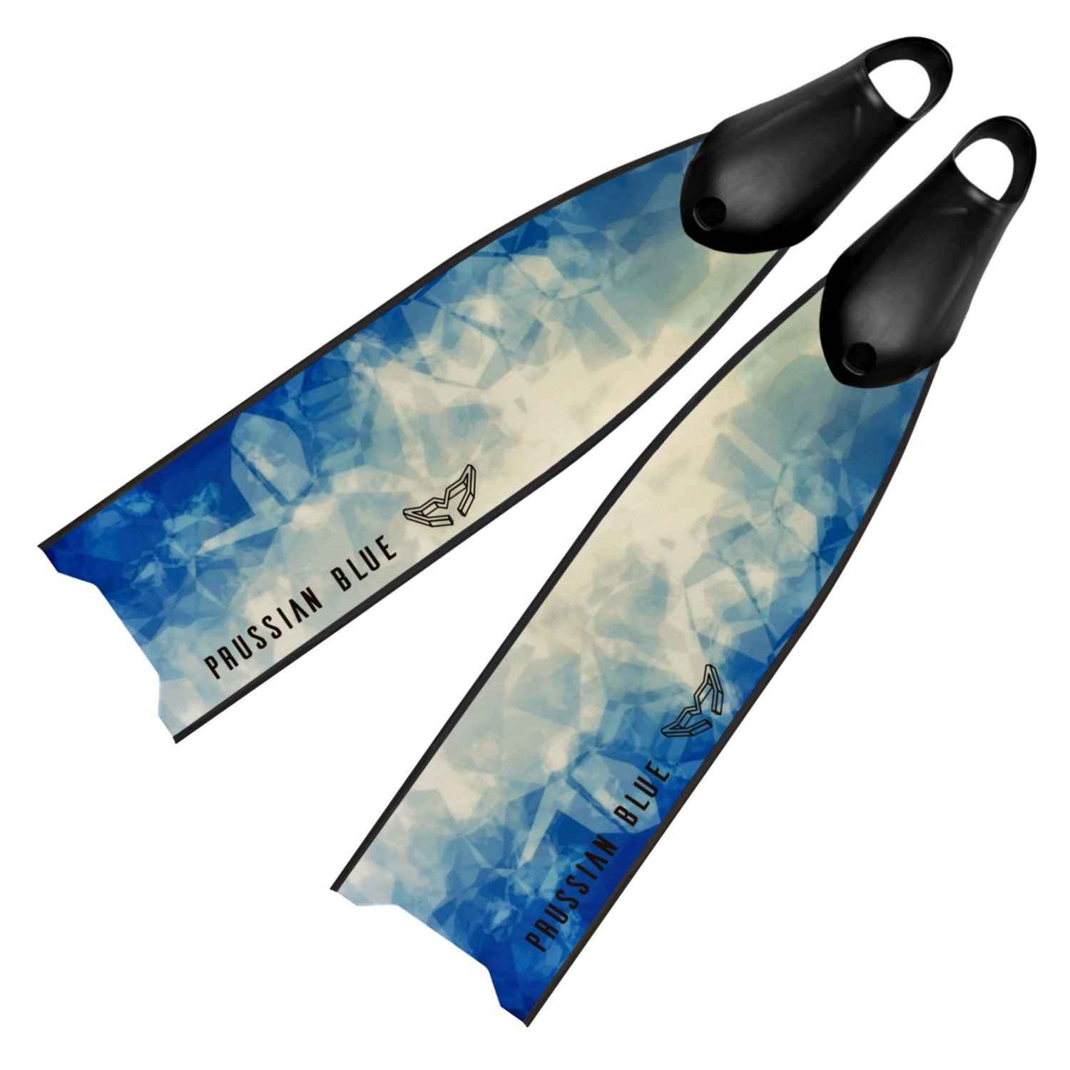 Prussian Blue Glacier Fins | Aerospace-Grade Fiberglass